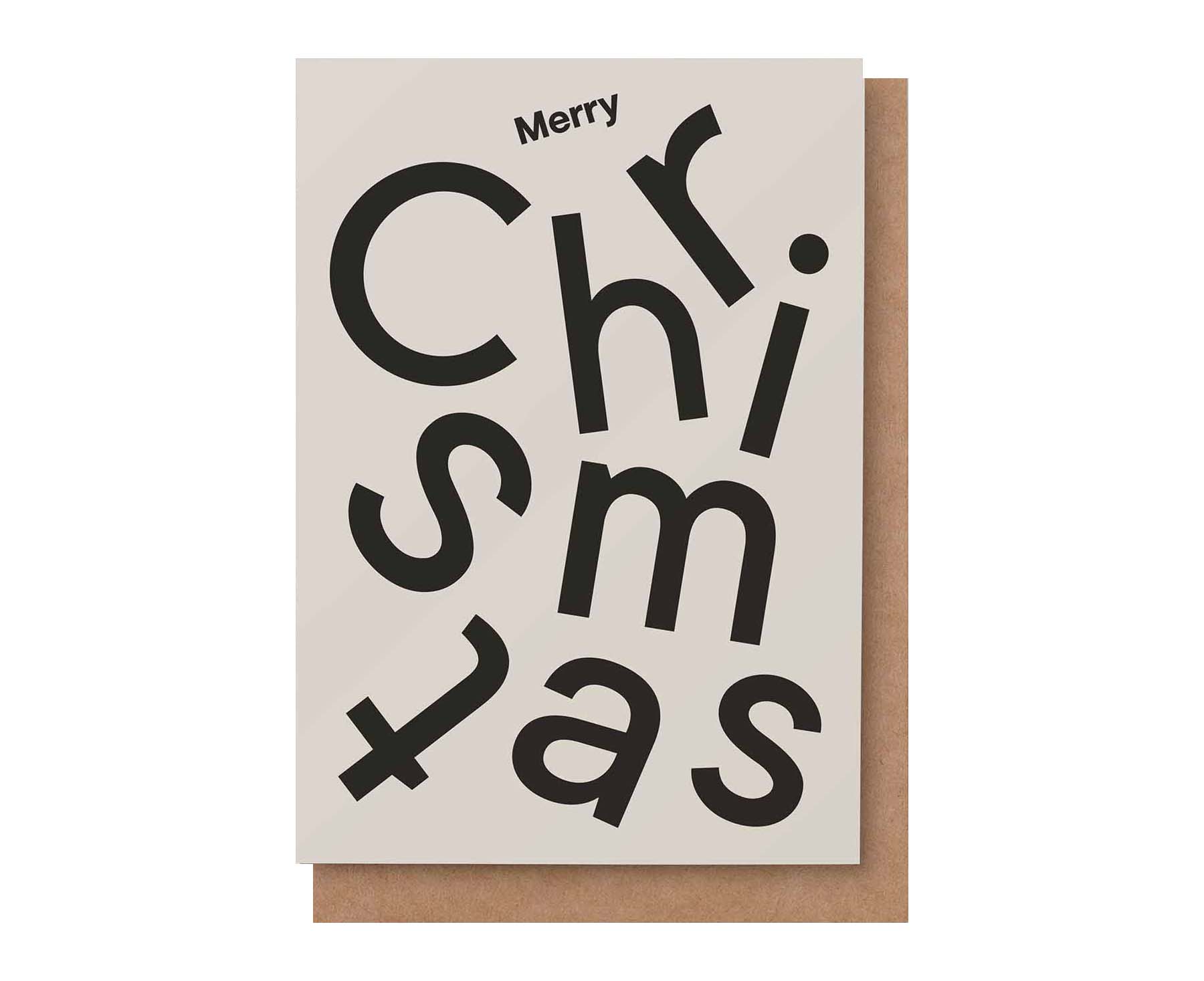 Typography Christmas Cards – The Letter Arty