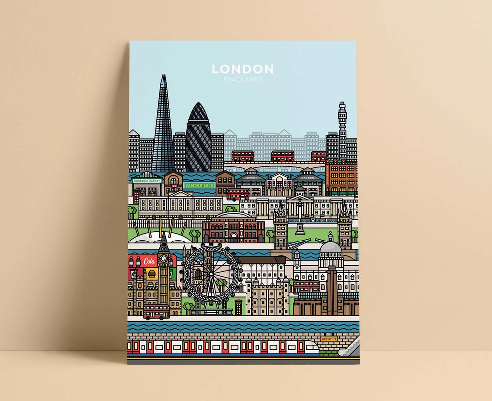 London Landmarks Print – The Letter Arty