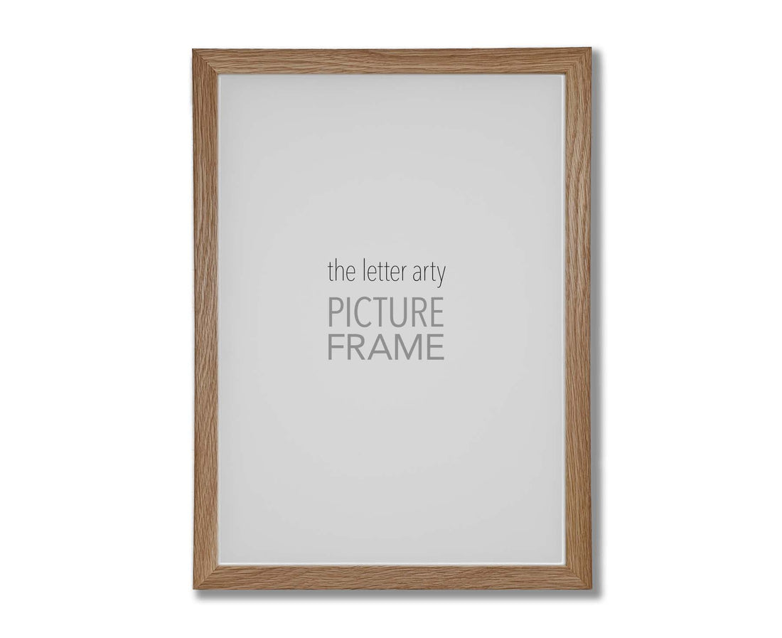 Natural Solid Oak Picture Frame – The Letter Arty