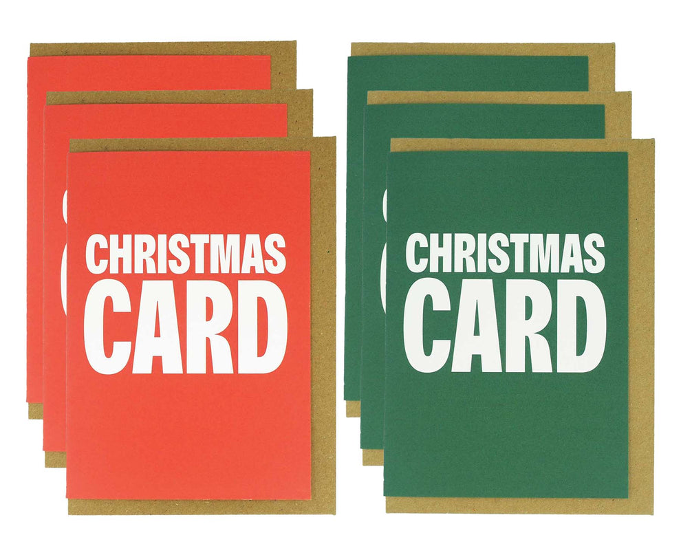6 Pack Obvious Christmas Cards – The Letter Arty